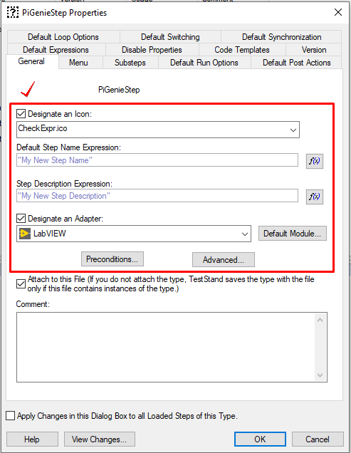 Creating Custom Step In Teststand Predefined Action Step Computer And Net