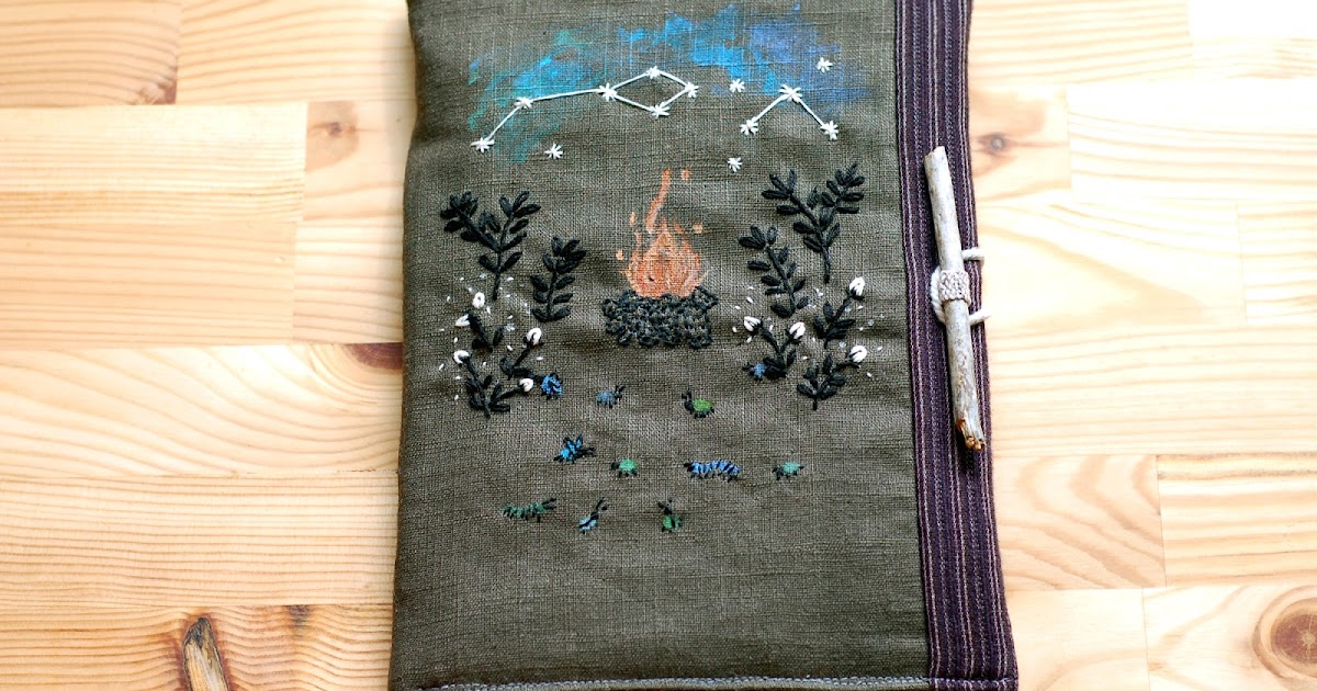 mundo flo: Custom order: campfire notebook case