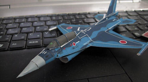 F-2B Support Fighter Papercraft | Paperized Crafts