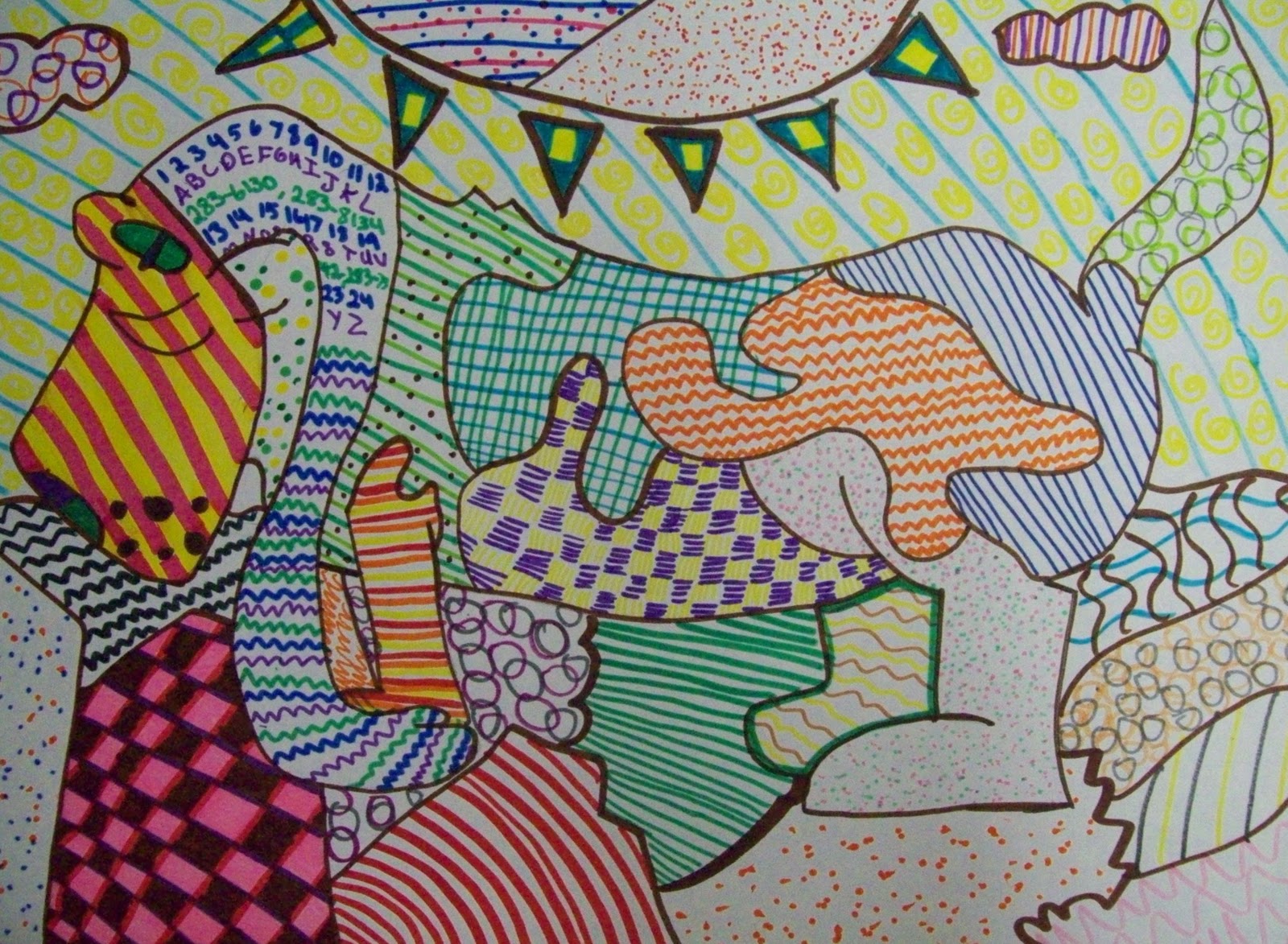 my artful nest: Texture Animals