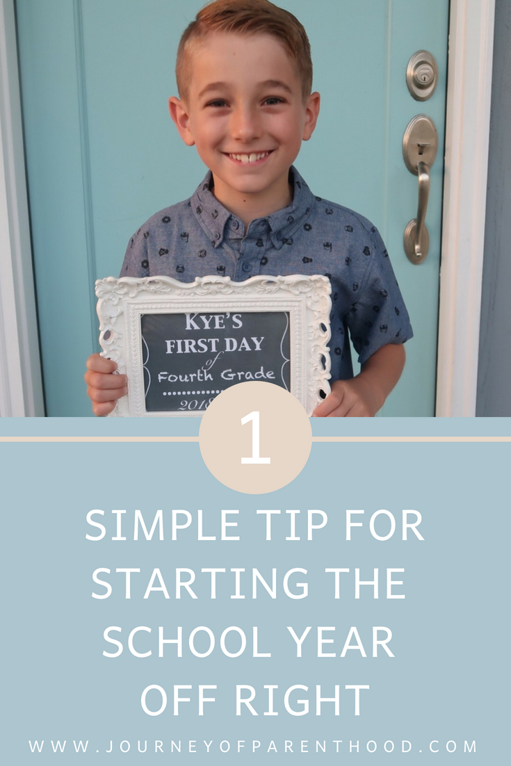 How to Start the School Year off Right: One Simple Tip