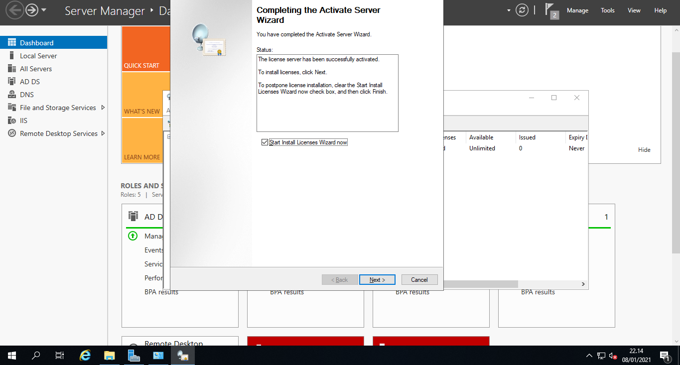 Langkah-langkah Installasi Remote Desktop Services di Windows Server 2019
