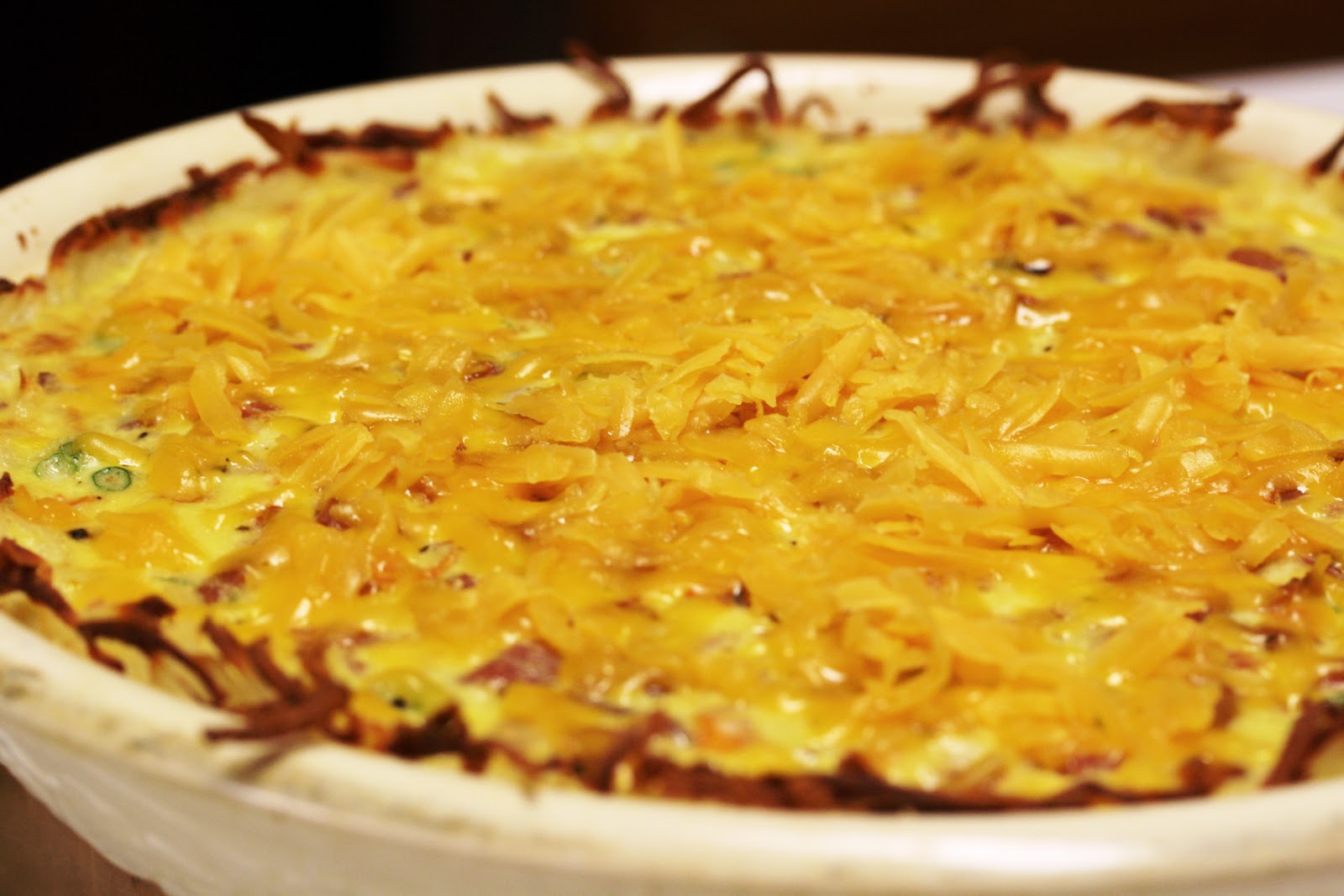Hash Brown, Egg & Cheese Pie - Saving Room for Dessert