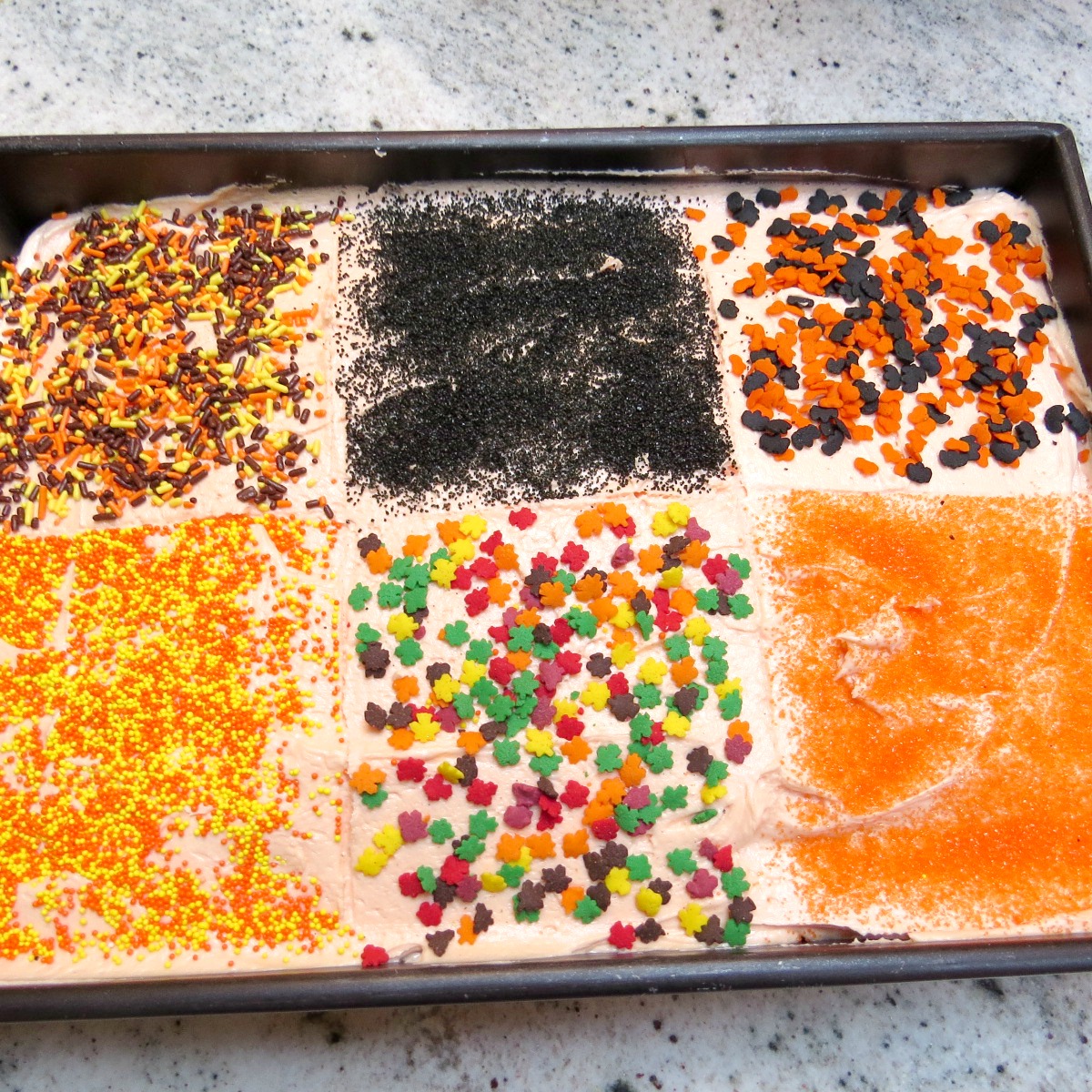 DesignsandEvents: Patchwork Pumpkin Patch Cake