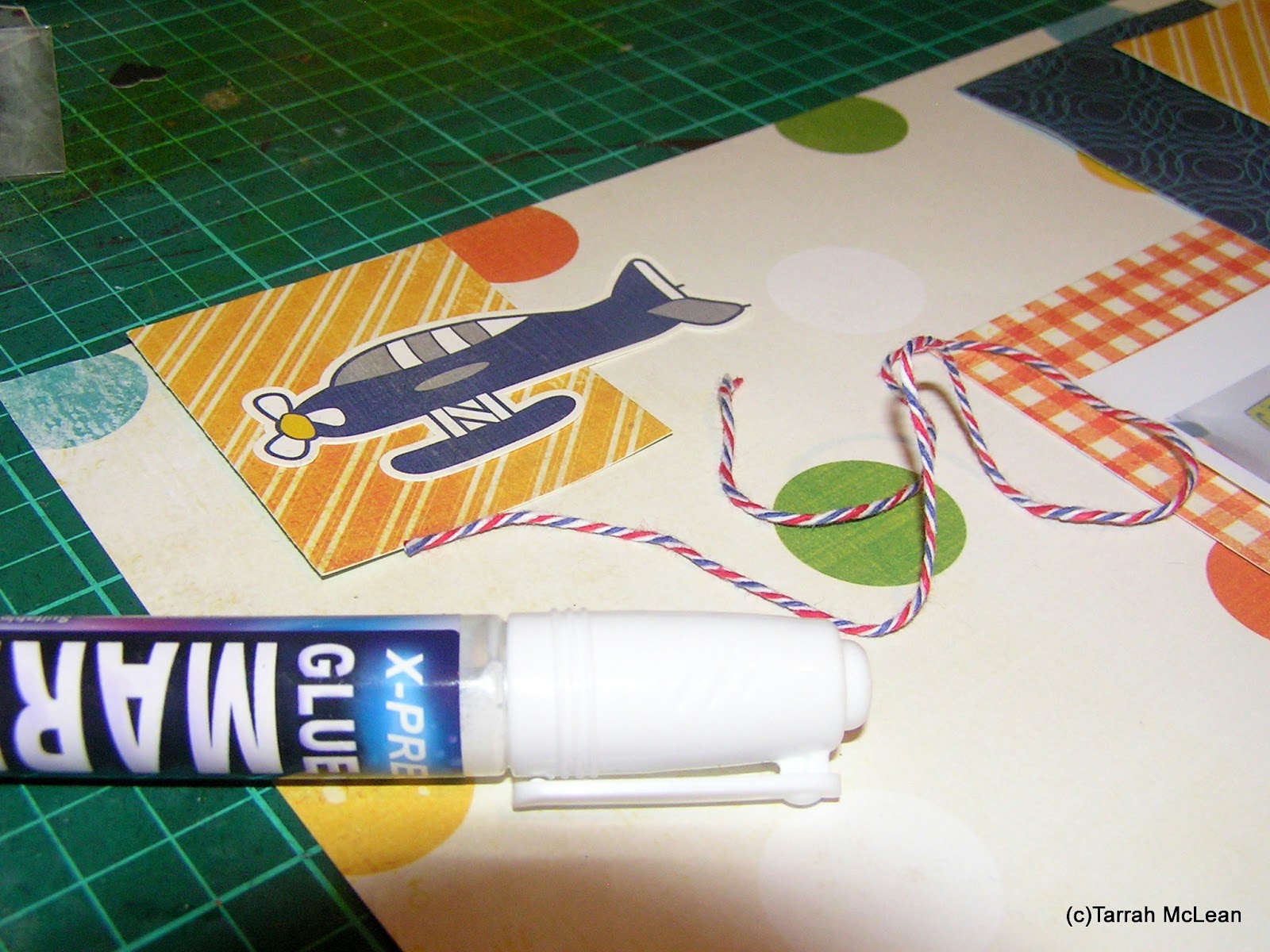 X-press It: Glue Marker with Twine and Embellishments