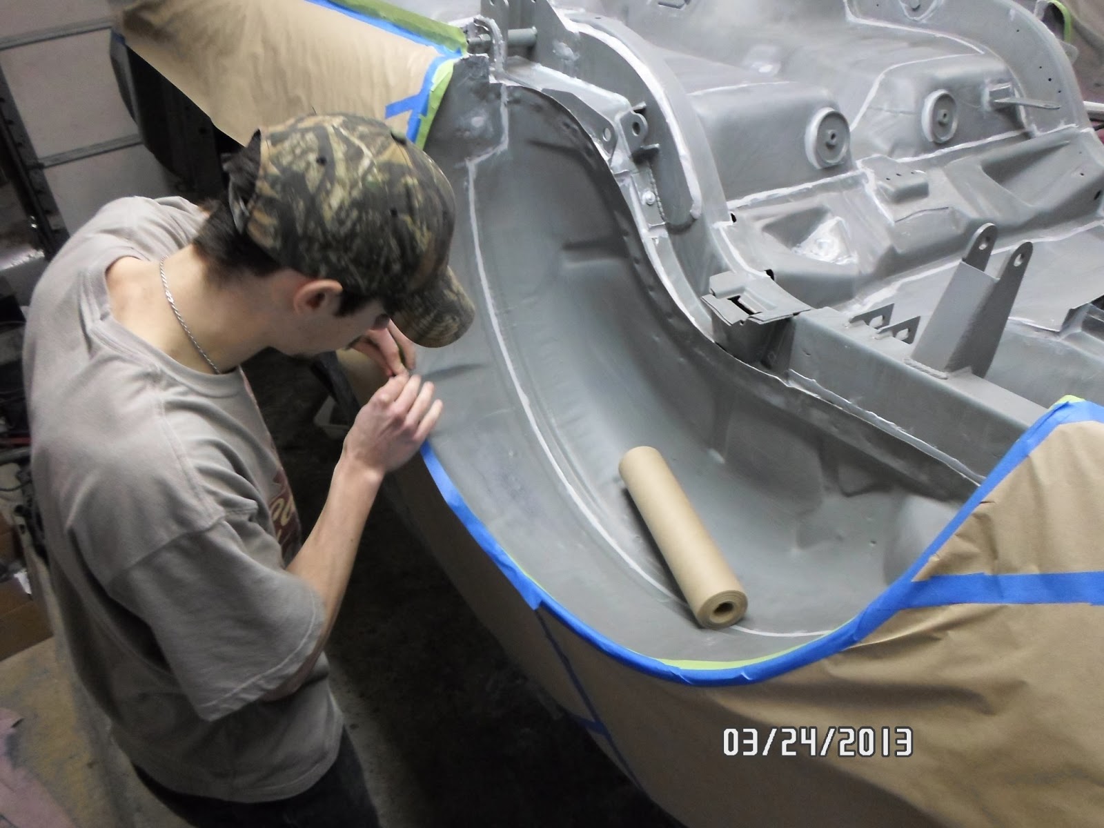 Night Mission Boss 302 Blog: Exterior Floor Final Priming & More Roof ...