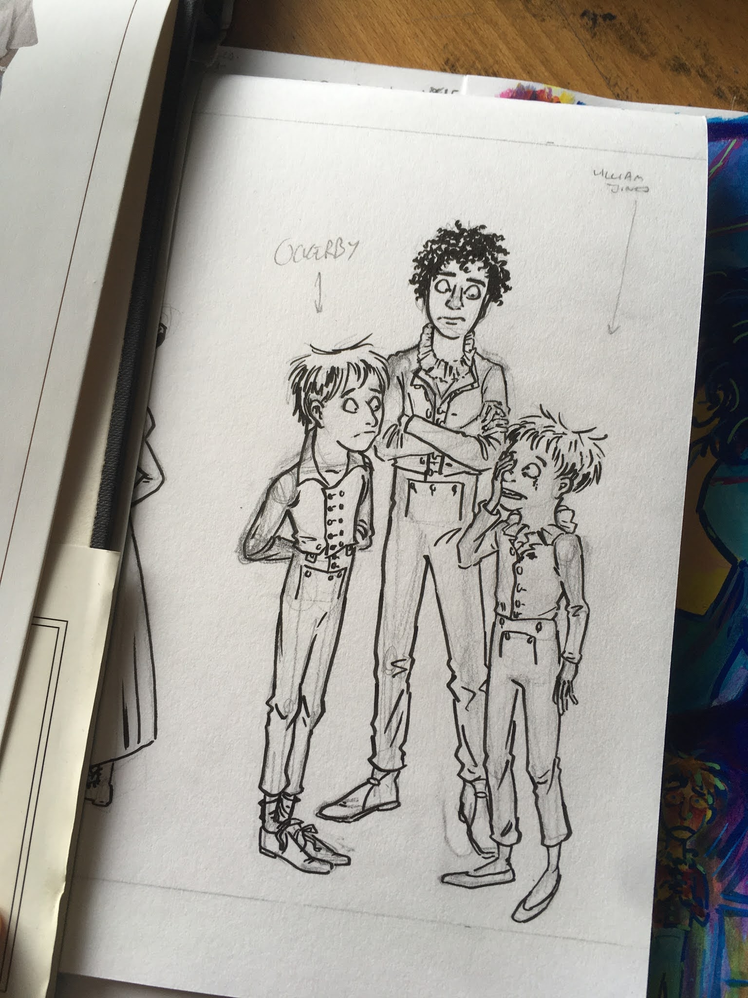 Ed Draws History: Disorder introduction illustration process