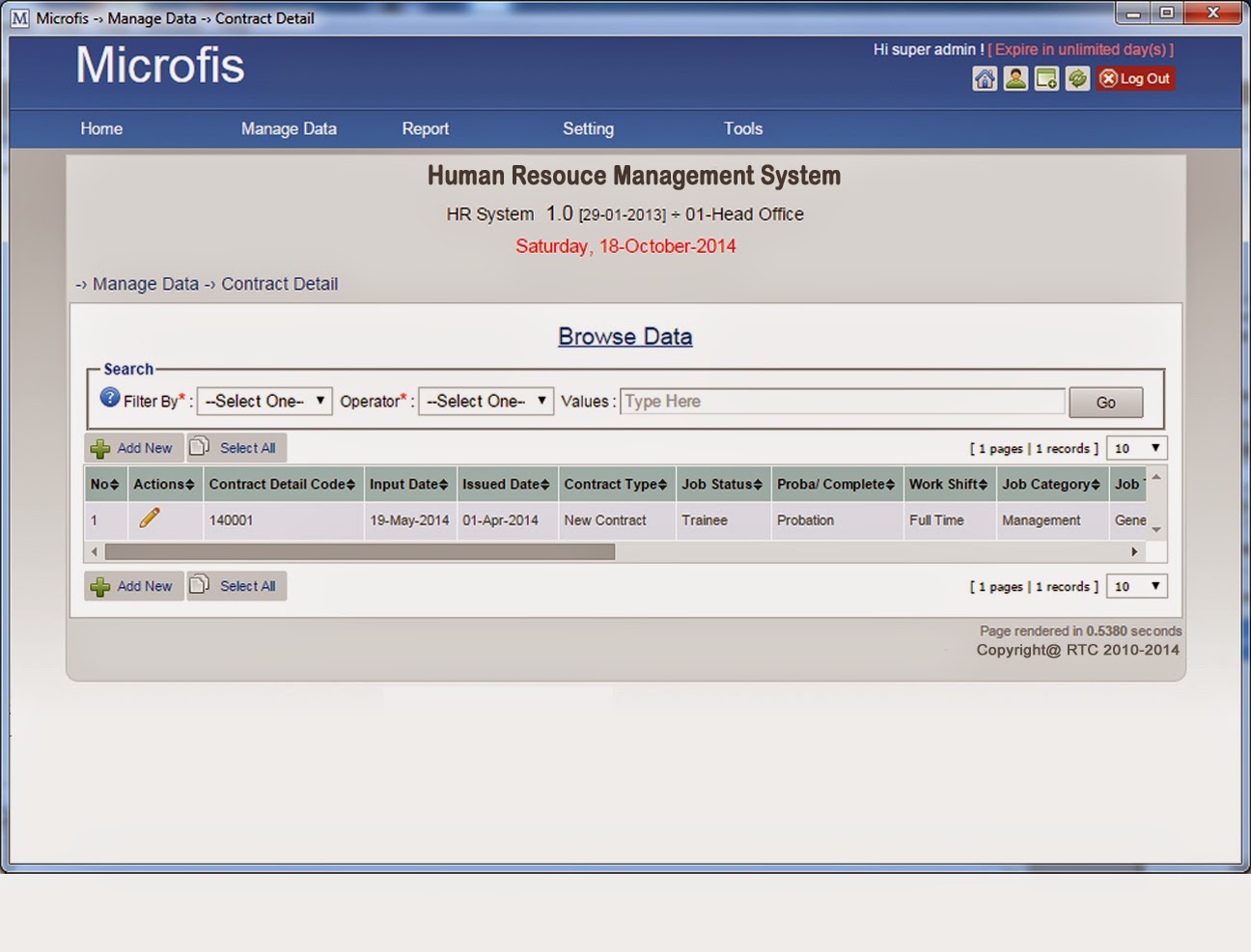 Human Resource Management System
