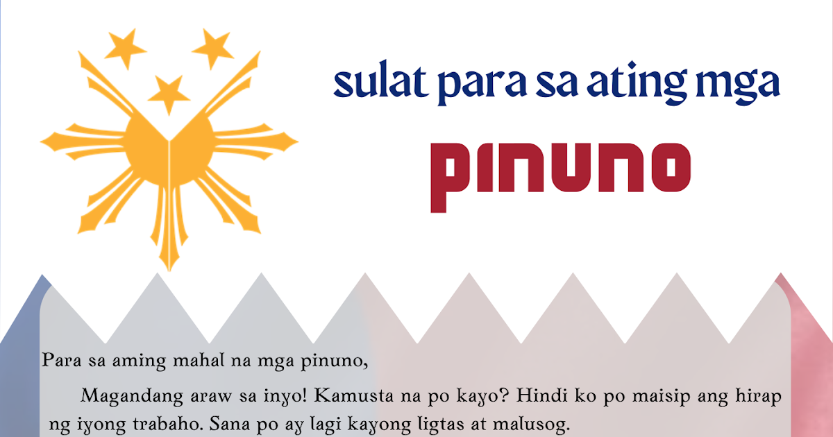 Sulat para sa ating mga Pinuno