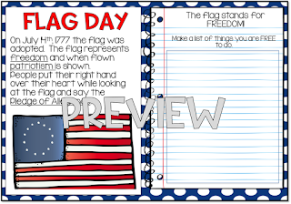 1st Grade Hip Hip Hooray!: Flag Day, June 14th