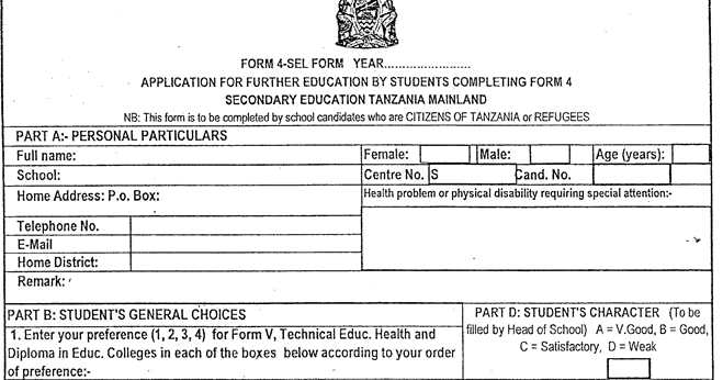 MATOKEO YA MITIHANI - Examination Results: Selform - Form Four Colleges ...