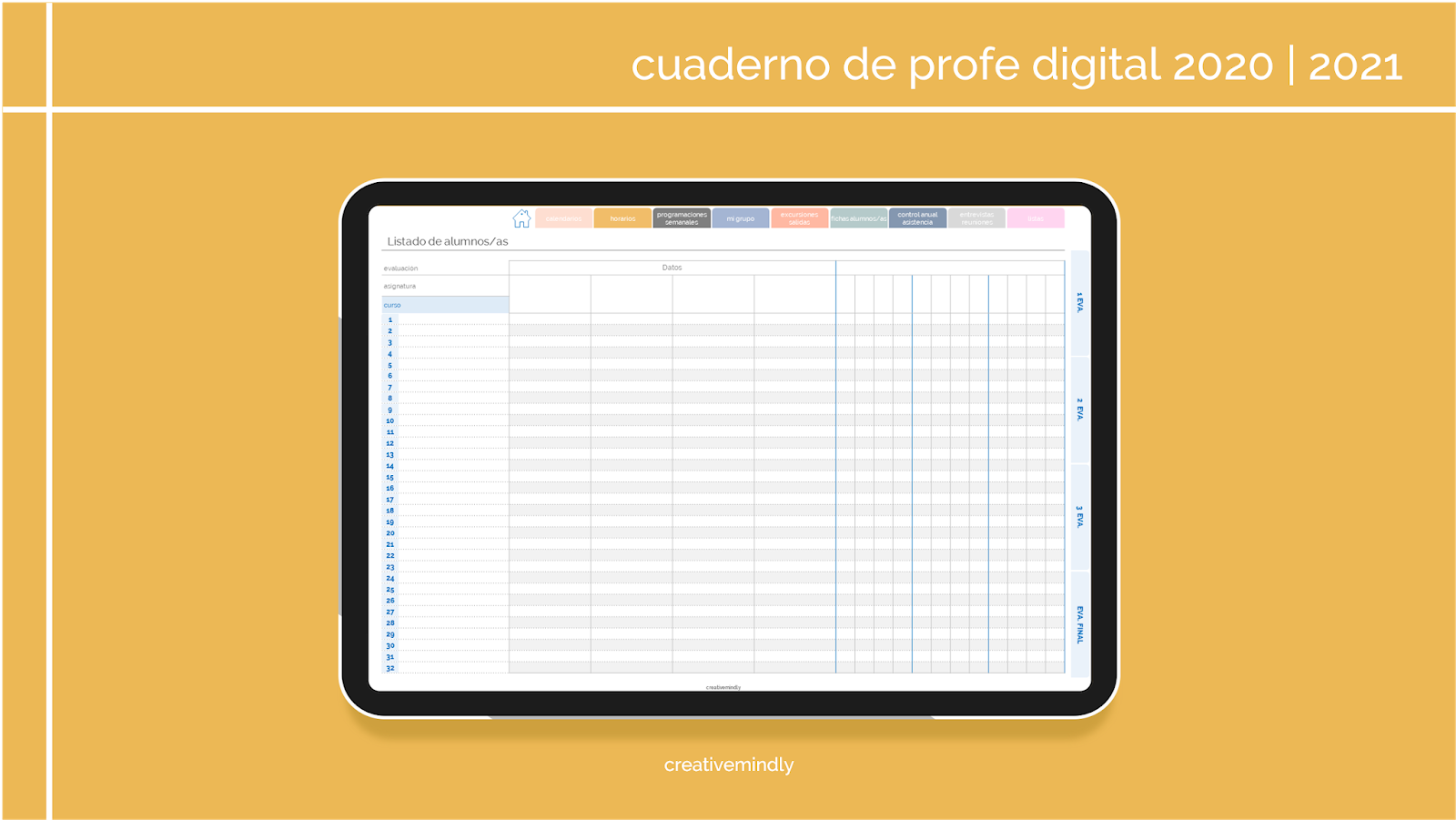 Creative Mindly: Pack agenda y cuaderno profe digital 2020 2021