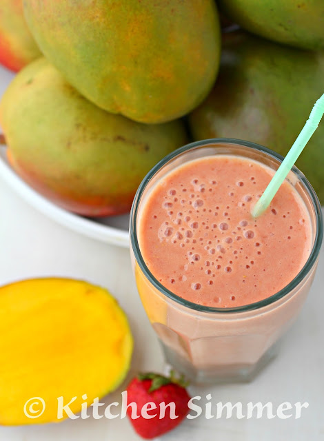 Kitchen Simmer: Mango Strawberry Colada
