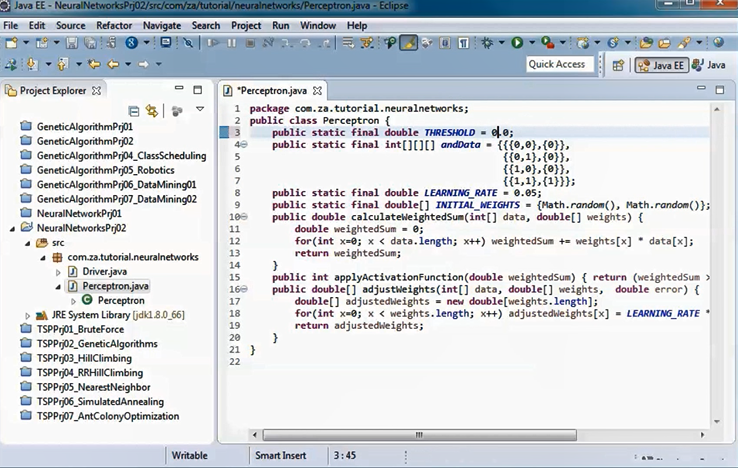 Prototype Project: Neural Networks w/ JAVA - Tutorial 03
