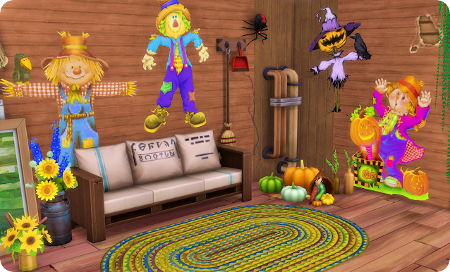 Annett's Sims 4 Welt: Wall Deco - Scarecrow