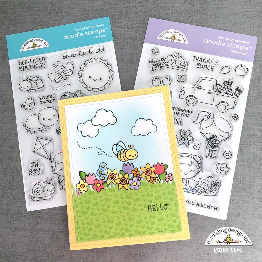 Doodlebug Design Inc Blog: SIMPLY SPRING STAMPS | Card with Kathy