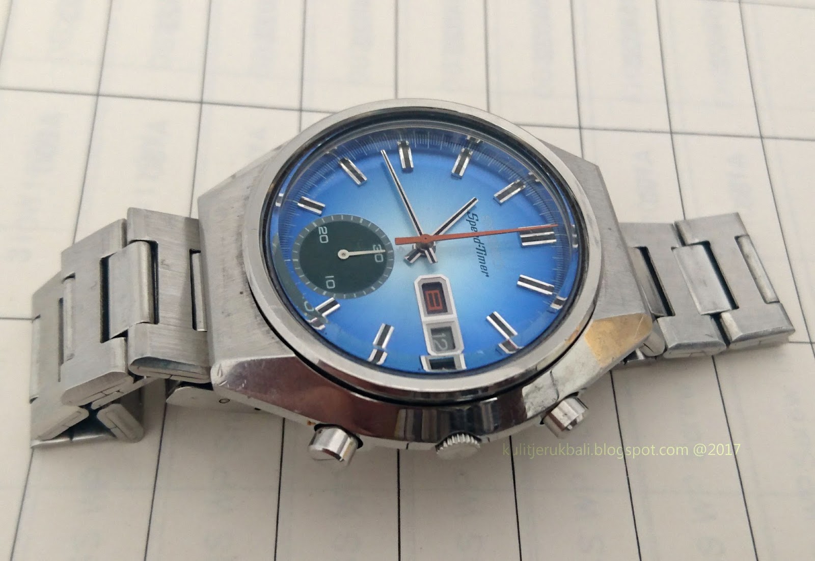 'Hobiku! Hobimu?': Seiko Speed-Timer 6139-7040 Blue Purple Varian