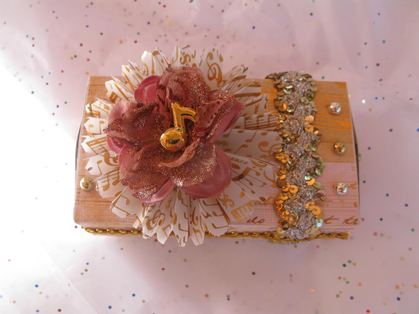 Martica Designs: Music Theme Altered Matchbox