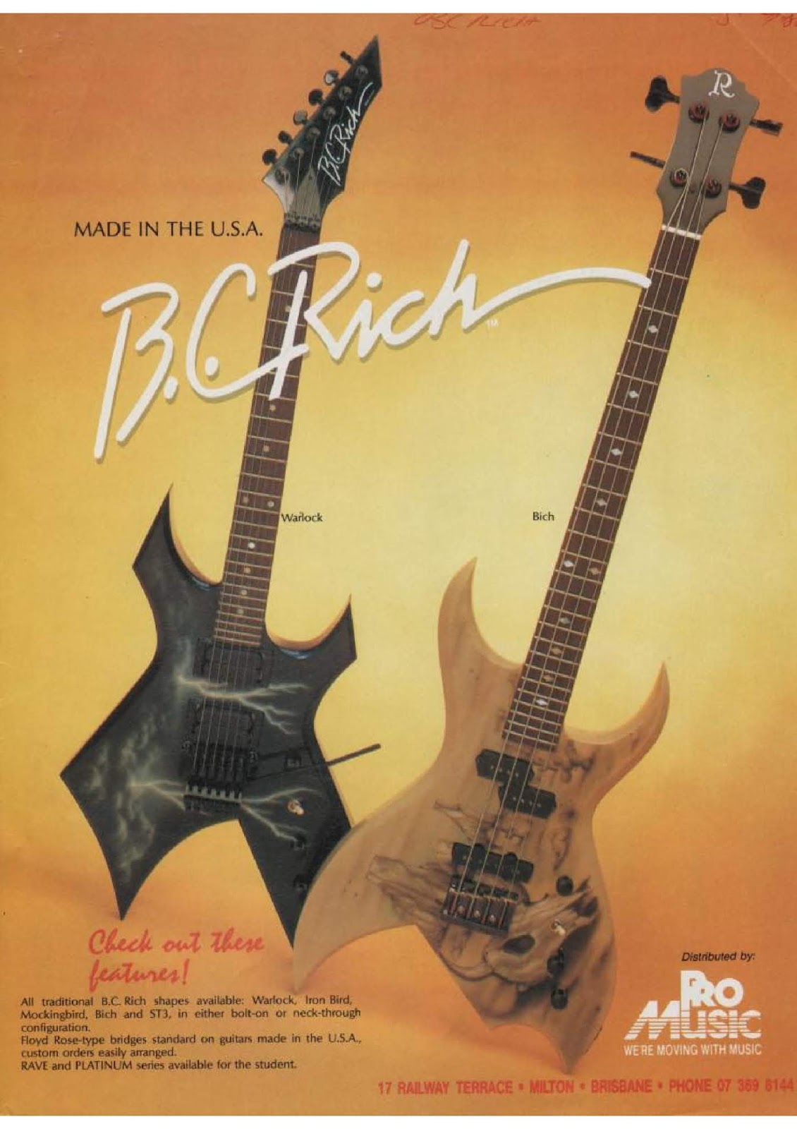 1988 BC Rich adverts