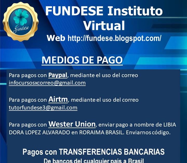 Diplomados FUNDESE mes de aniversario: INSCRIBASE AQUI