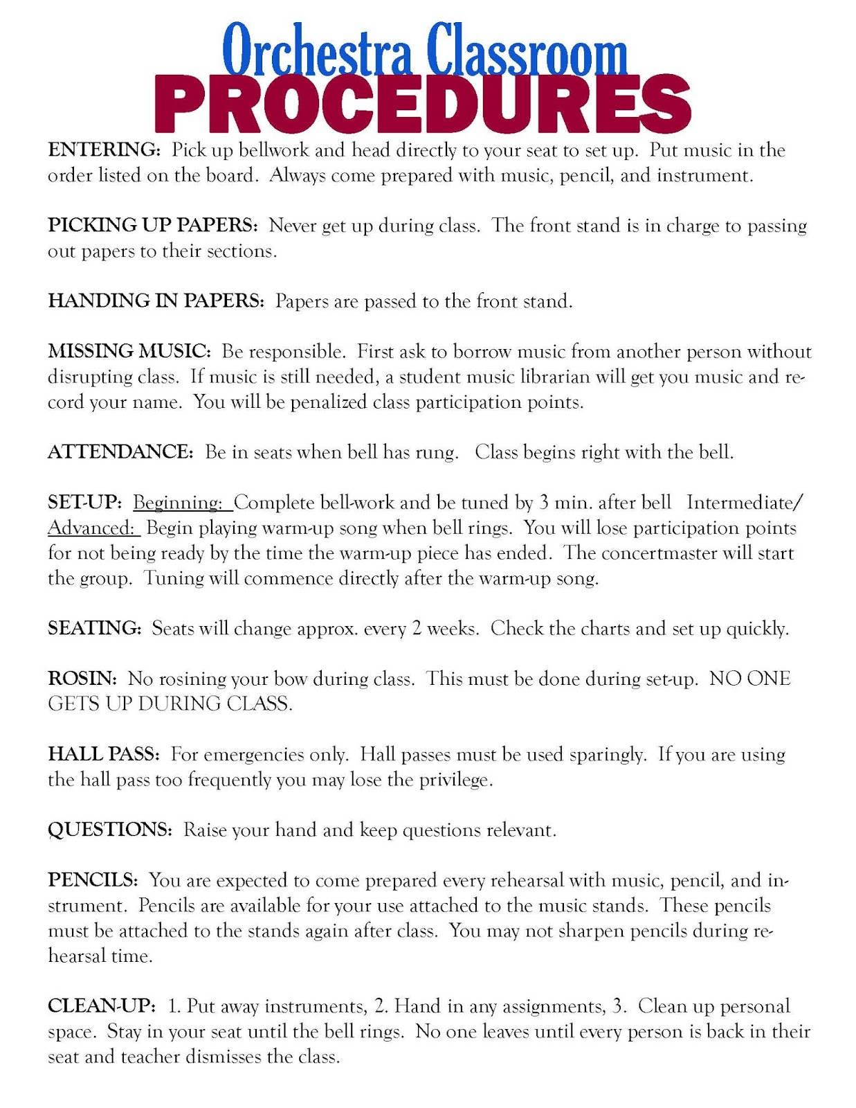 Orchestra Classroom: 6 TOP TIPS for ORCHESTRA MUSIC TEACHER CLASSROOM ...