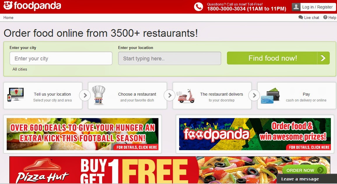 Foodpanda.com - Website Review
