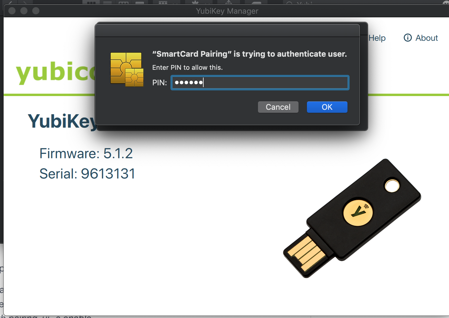 Ken Felix Security Blog: HOWTO Use A Yubikey SmartCard macOS10.14.3 Mojave