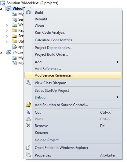 Programming Projects: Creating a VB.NET Web Service in VS 2010
