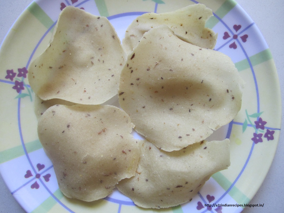 @ Best Maharashtrian Recipes : Rice Papad / Spinach Rice Papad / Red ...