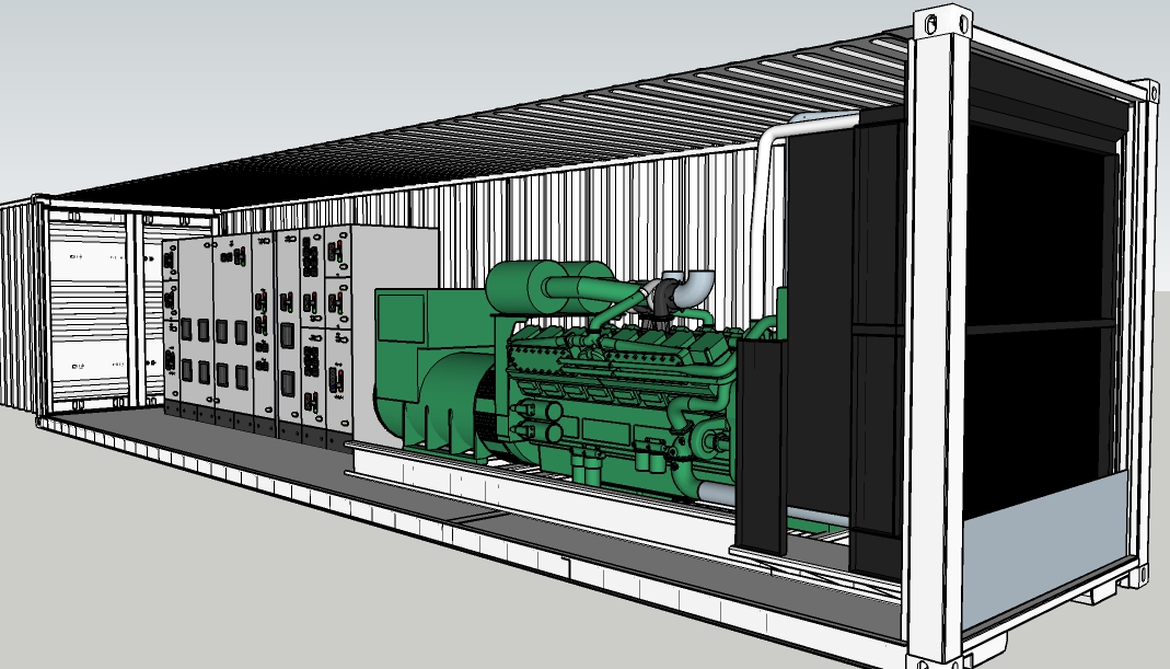 Kontainer Genset 40 ft equip ~ Container Modifikasi