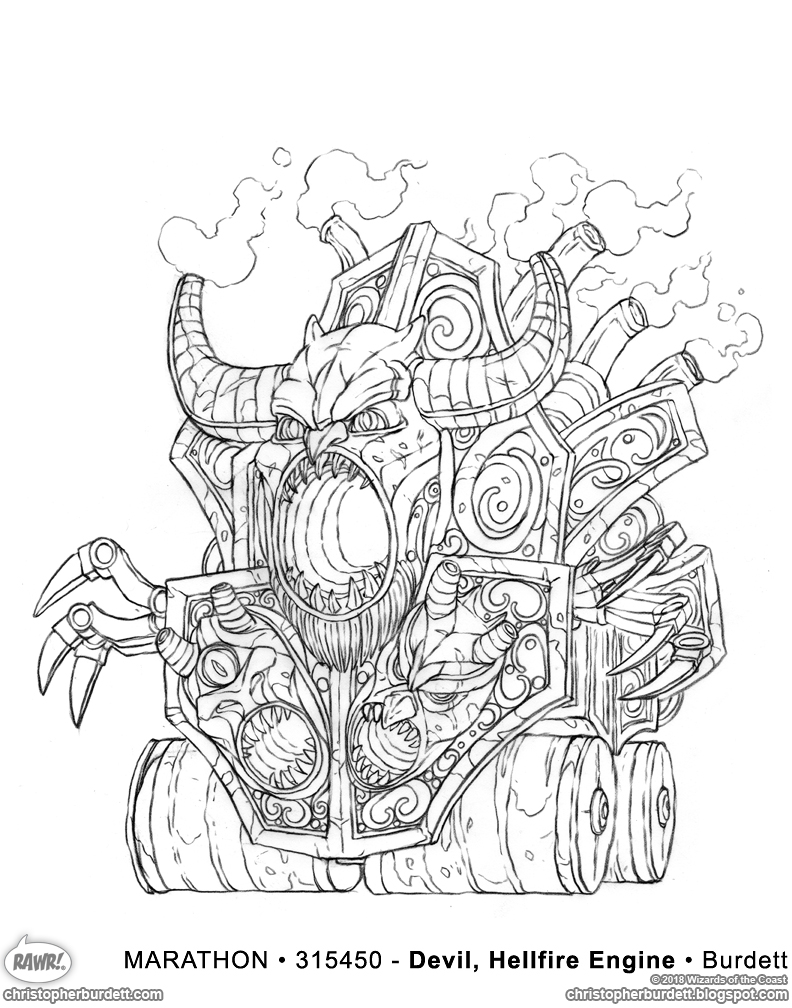 The DOODLES, DESIGNS, and aRT of CHRISTOPHER BURDETT: Hellfire Engine ...