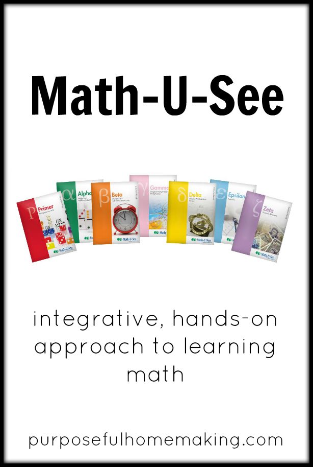 Purposeful Homemaking: Our {Very Happy} Experience with Math-U-See