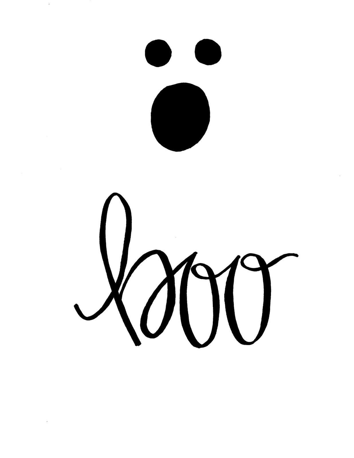 Live and Learn: Halloween Fun: BOO Poem and Ghost Printables