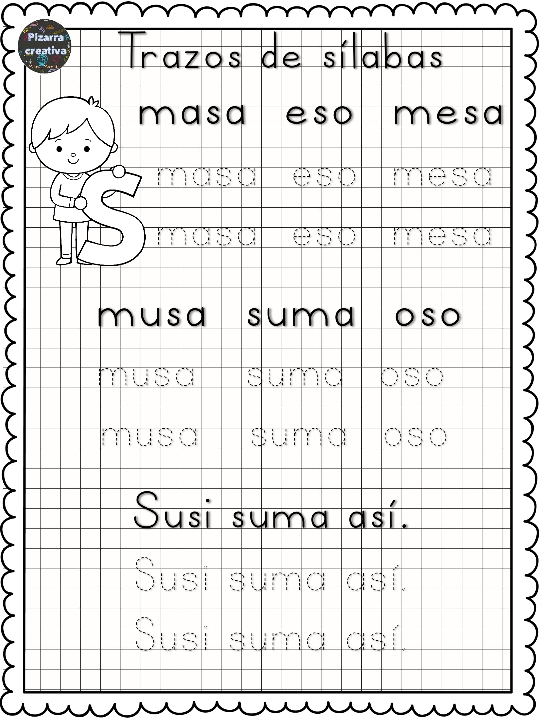 Cuadernito para Trazos de Sílabas | Materiales Educativos para Maestras