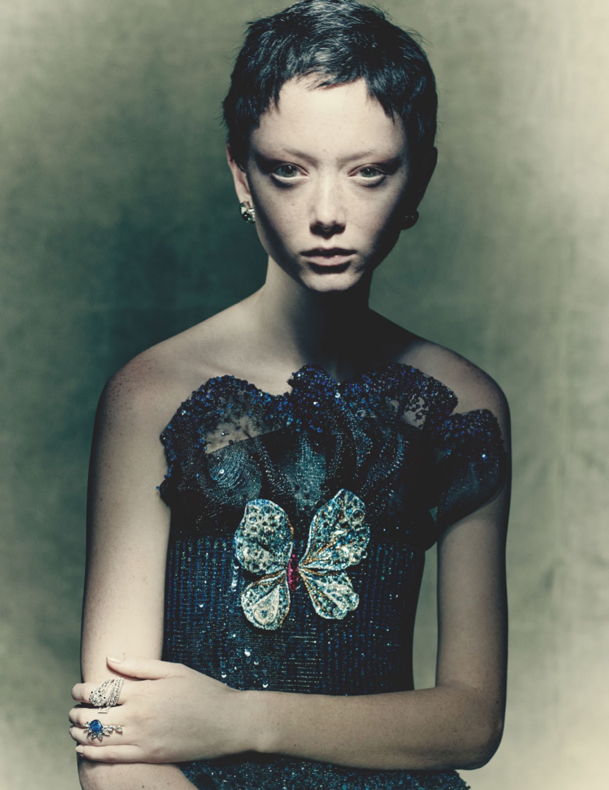 ELITE SPAIN: Sara Grace in High Drama for the VOGUE UK April 2020 issue