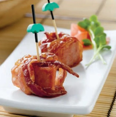 Bacon-Wrapped SPAM Bites - Creative DIY