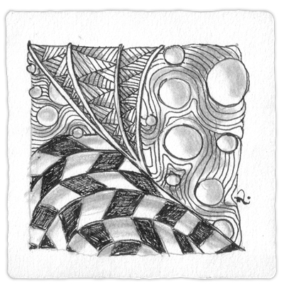 Zentangle 4: Jonqual, Shattuck, Nipa