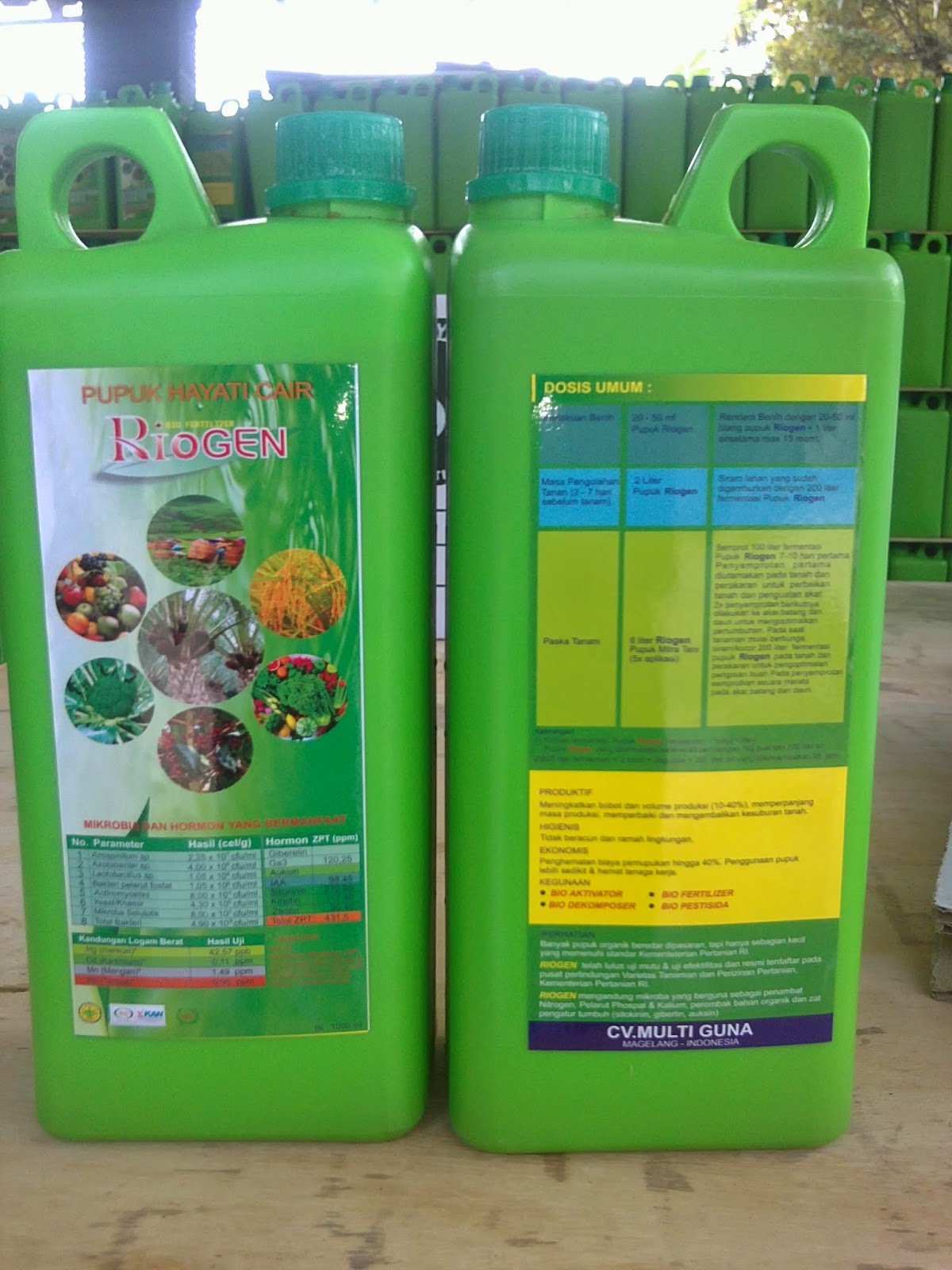 Pupuk Hayati Peningkat Hasil Panen ~ Pupuk Hayati Cair RioGEN