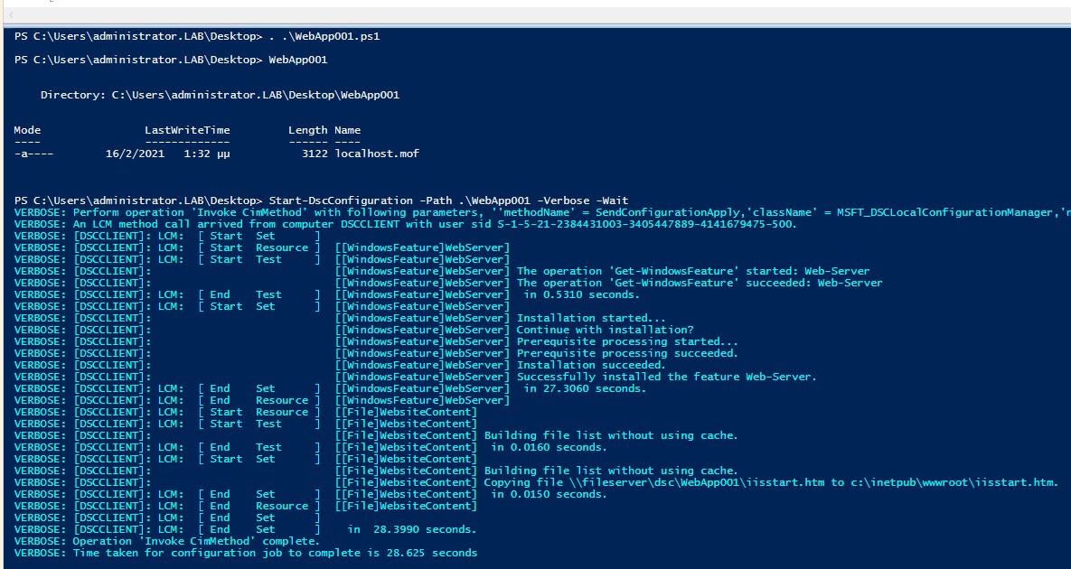 Configuring Virtual Machines Using Desired State Configuration - Part 1 ...