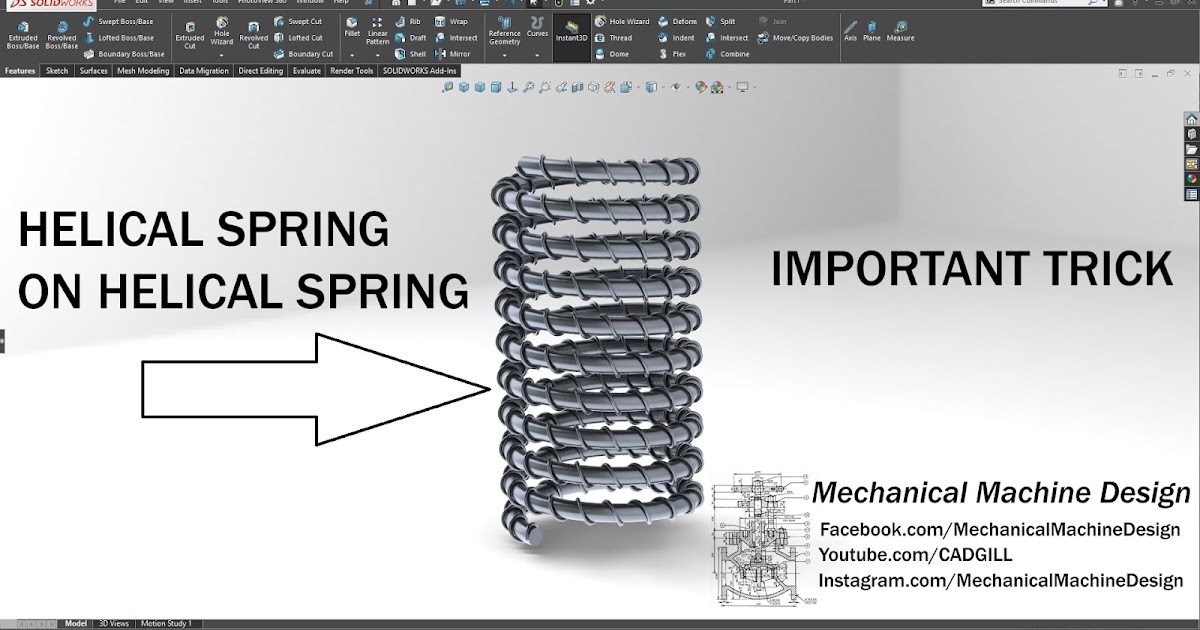 Mechanical Machine Design: Wrapping Wire on helical spring video tutorial