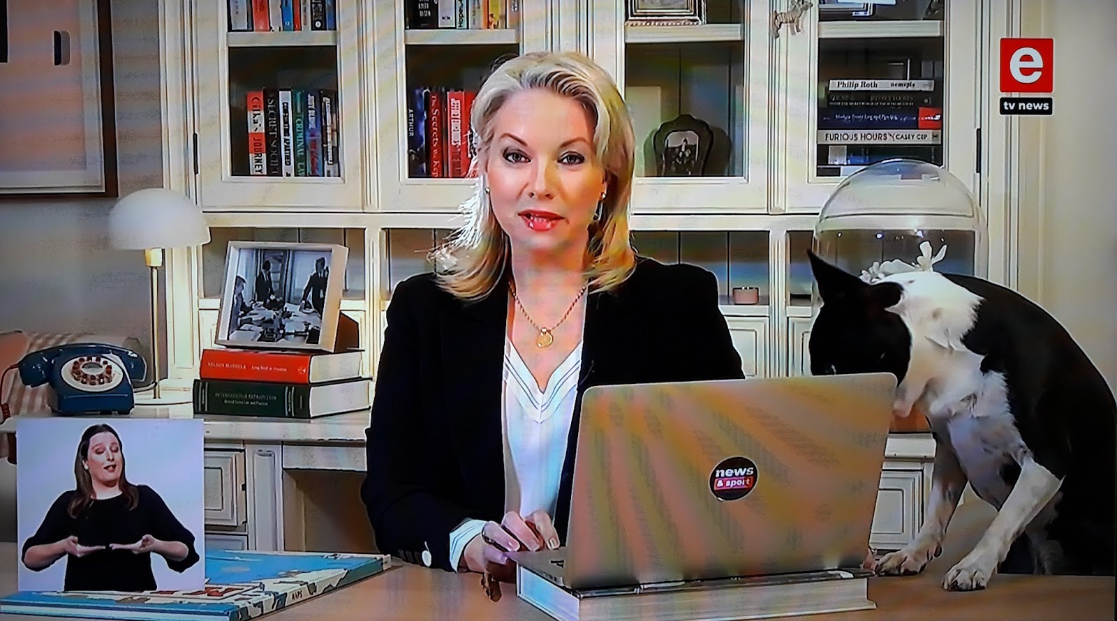 TV with Thinus: Coronavirus: Holy home-cast, Batman! e.tv News anchor ...