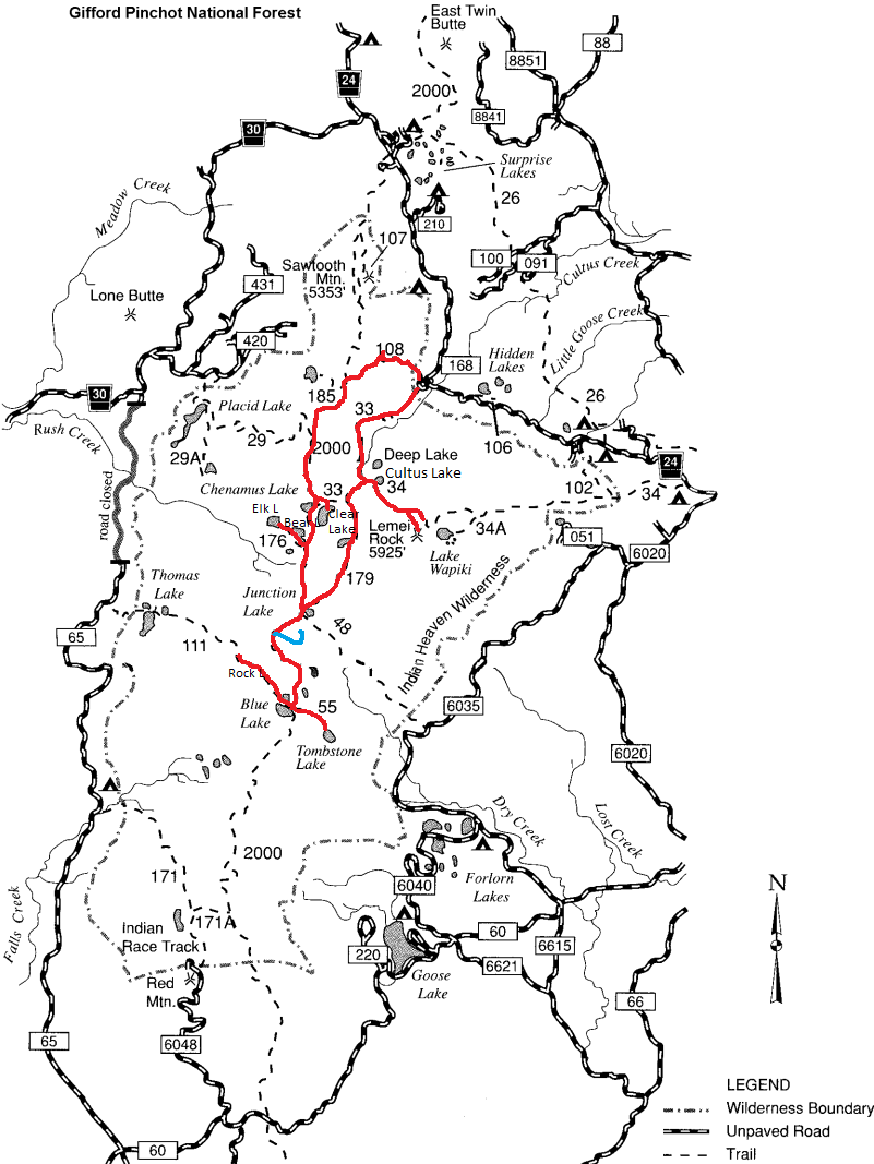 Another day: 2014.9.27-28 Indian Heaven wilderness