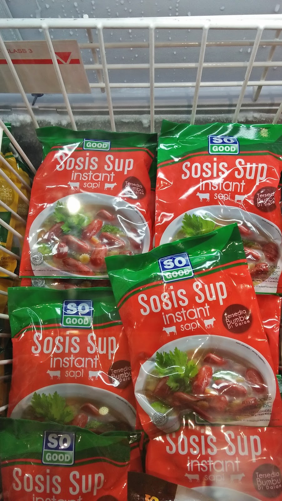 Mie telur pangsit sosis, sup bakso ayam/sapi, dan tumis jagung buncis ...