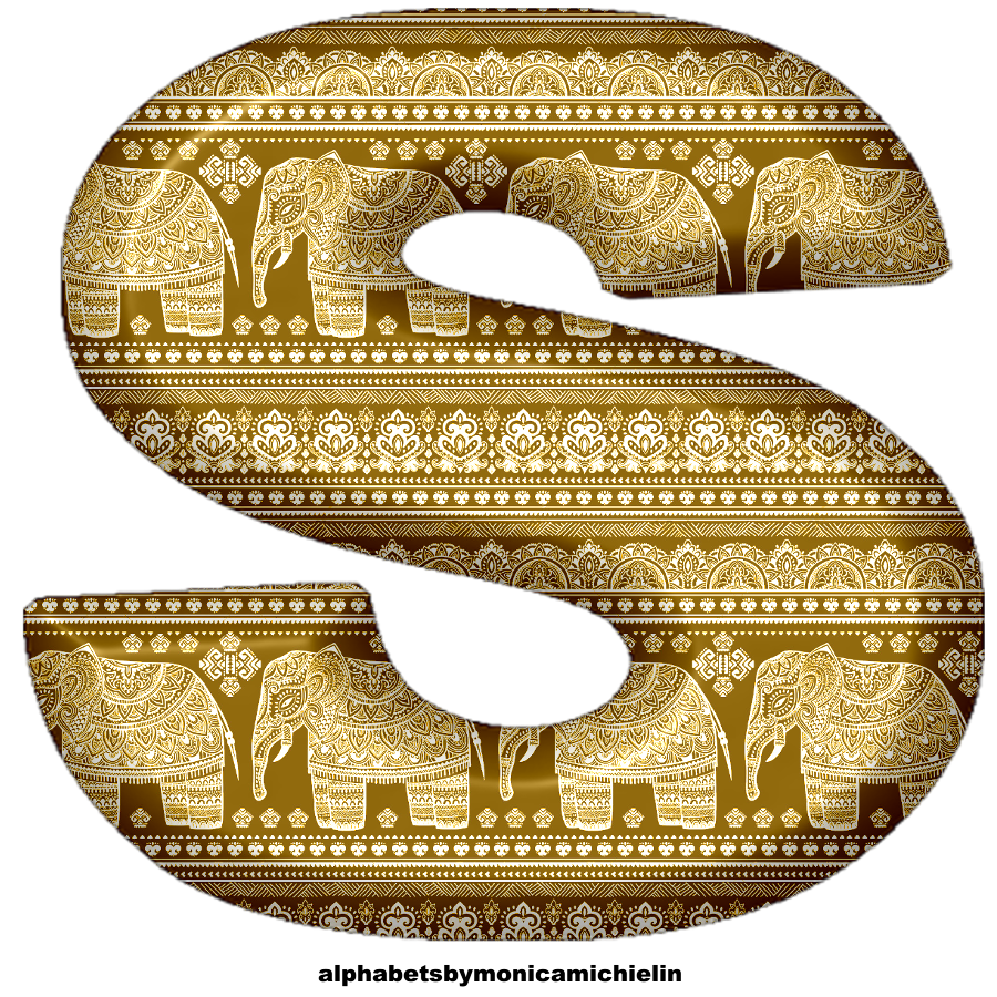 M. Michielin Alphabets: MODIFIED ARIAL FONT ELEPHANT BEGE PATTERN ...