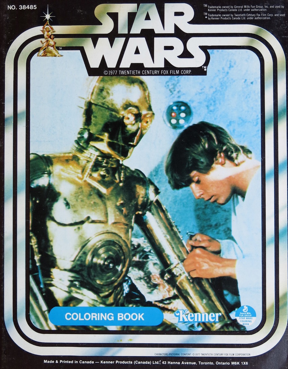 theswca blog: Stay Inside the Lines: Kenner's Star Wars Coloring Books ...