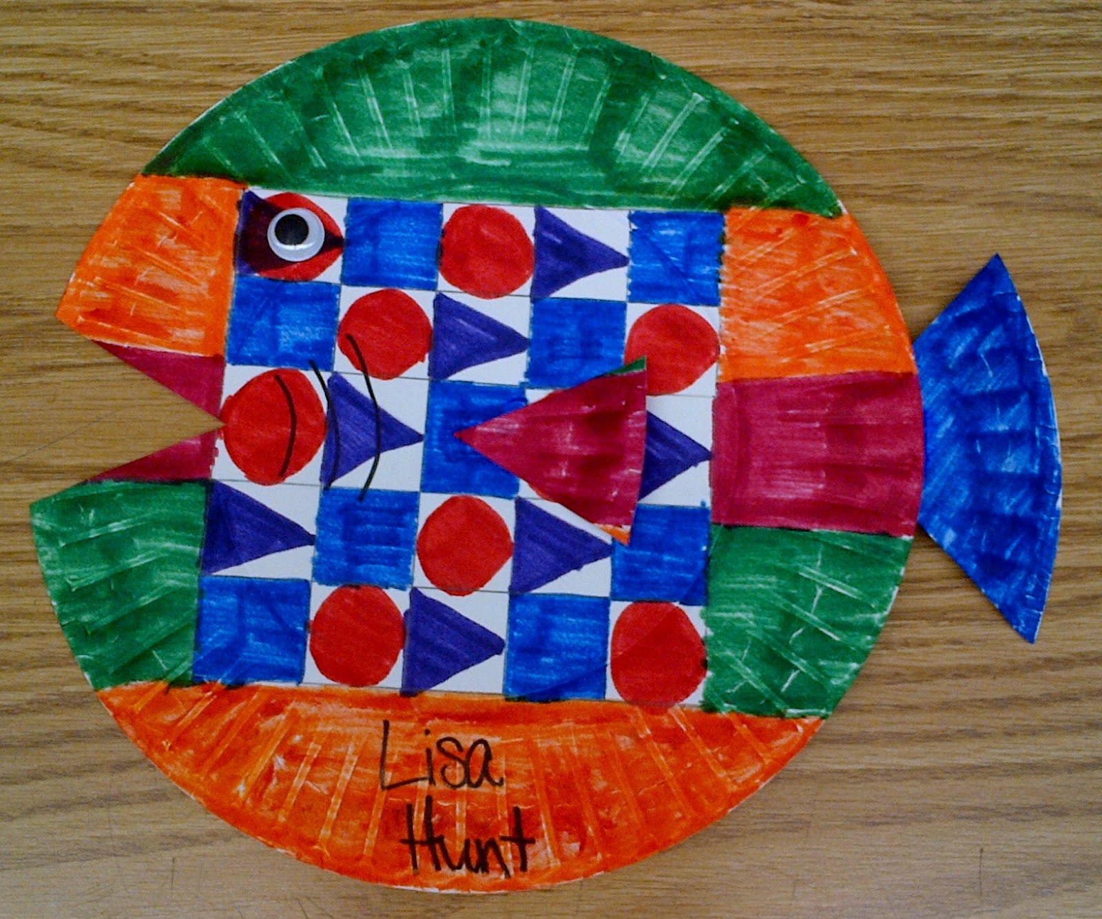 Lisa's Art Page: Paper Plate Fish