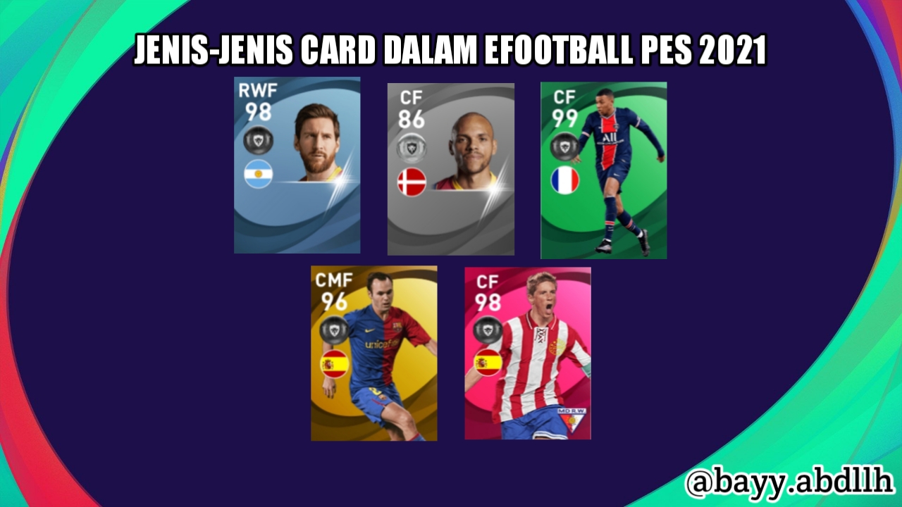 Seputar Efootball PES 2021: JENIS-JENIS CARD DALAM EFOOTBALL PES 2021