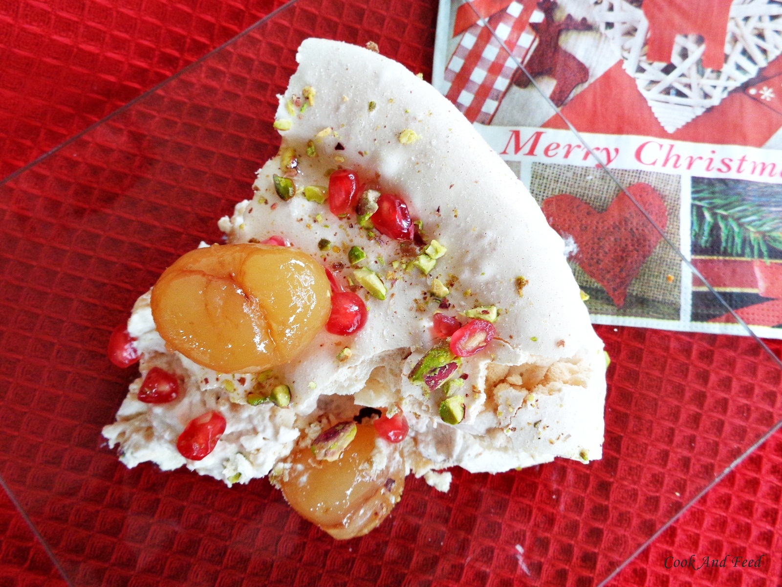 Τούρτα μαρέγκας με κρέμα κάστανου/Chestnut Meringue Cake | Cook And Feed