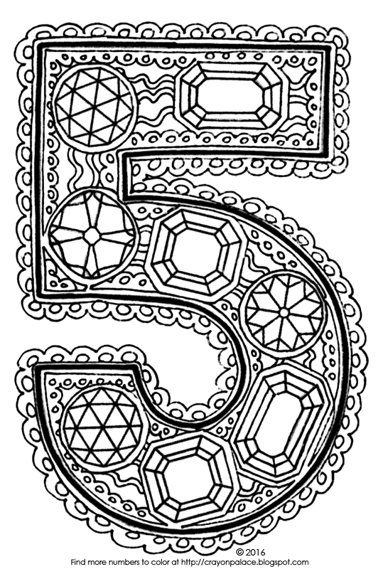 Crayon Palace: Gem Numbers: Five