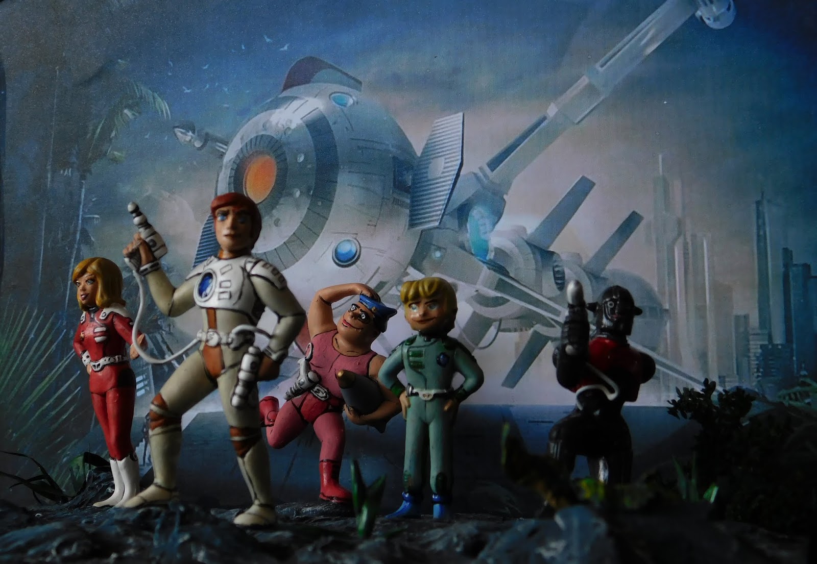 Happyscale-Modellbau: Captain Future - Hasbro Figuren (neu bemalt)